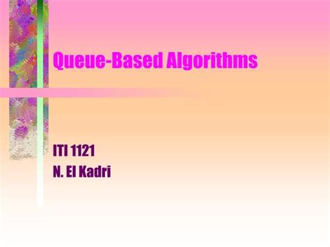 Ppt Queue Based Algorithms For Asynchronous Processes And Application
