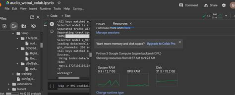 [bug report] ui crashes running rvc with no result · issue 121