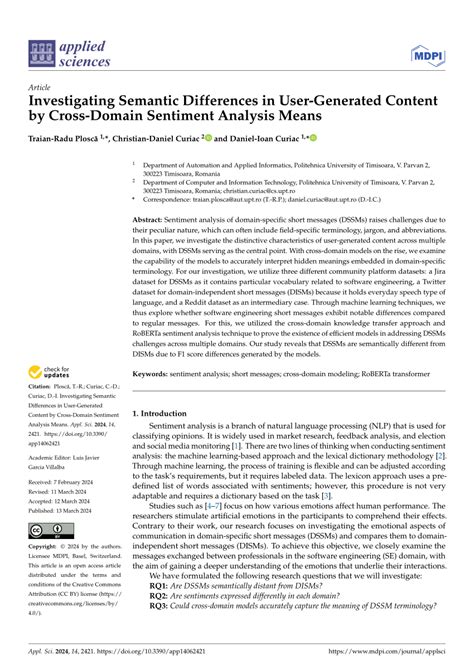 Pdf Investigating Semantic Differences In User Generated Content By