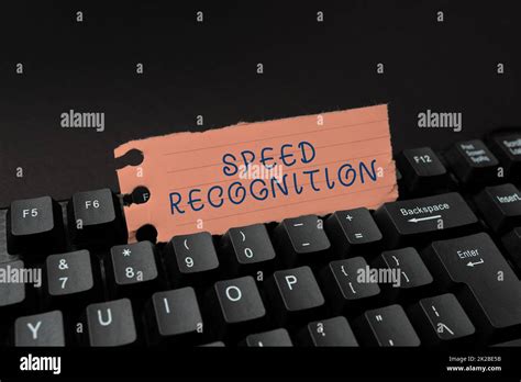 Conceptual Display Speed Recognition Conceptual Photo