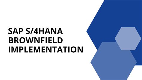 S4hana Brownfield Implementation Breakdown