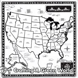 Us Map Coloring Pages Free And Printable