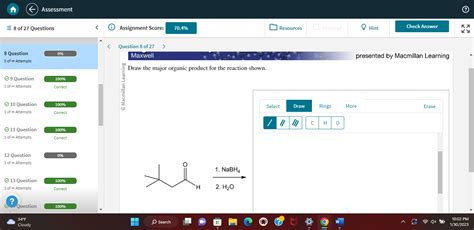 [solved] Draw The Major Organic Product For The Reaction Sh