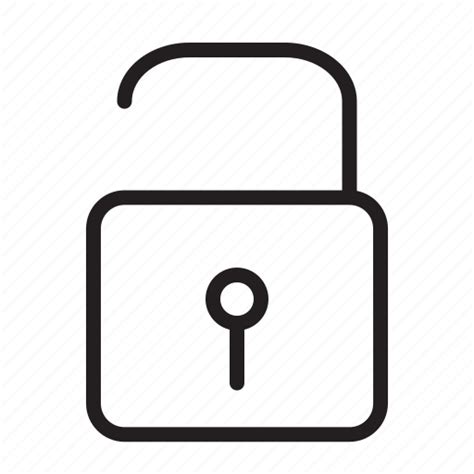 Key Lock Locked Padlock Security Unlock Icon