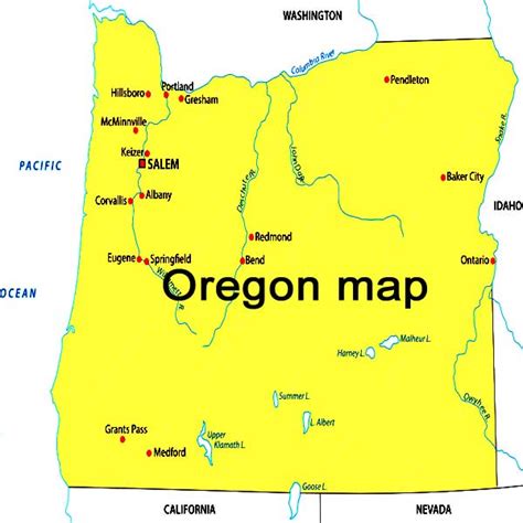 Oregon Map Map To Oregon Oregon Map Usa Mapa Oregon
