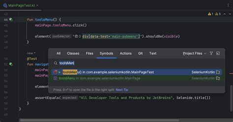 web ui test automation intellij idea documentation
