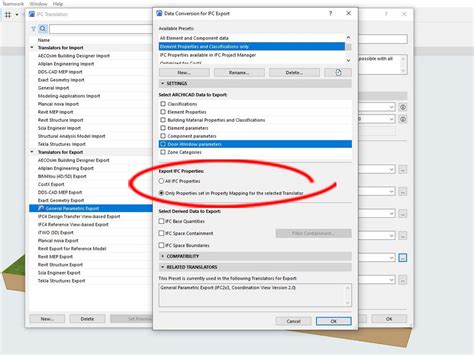 exporting ifc from archicad bim corner