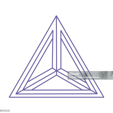 Illusion Shapes 3d Geometry Object Optical Illusion Figure Sacred Geometry Triangle Logo In