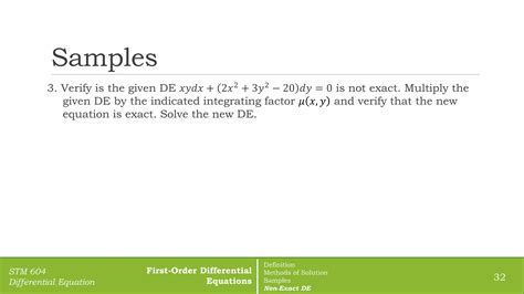Introduction To Differential Equations And First Order Differential Equationspptx