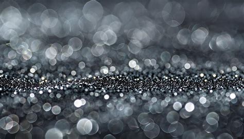 Shiny silver glitter as background Bokeh effect | Premium AI-generated image
