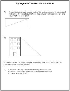 Pythagorean Theorem Notes Practice Solve For Hypotenuse By Mr Mathinator