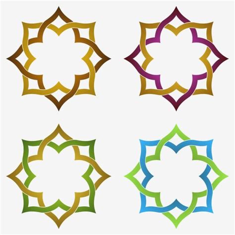 팔각형 디자인 장식 이드 알 아다 이슬람 벡터 프레임 Png 일러스트 및 벡터 에 대한 무료 다운로드 Pngtree Karya Seni Mandala