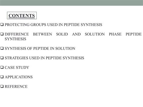 Solution Phase Peptide Synthesis Pptx