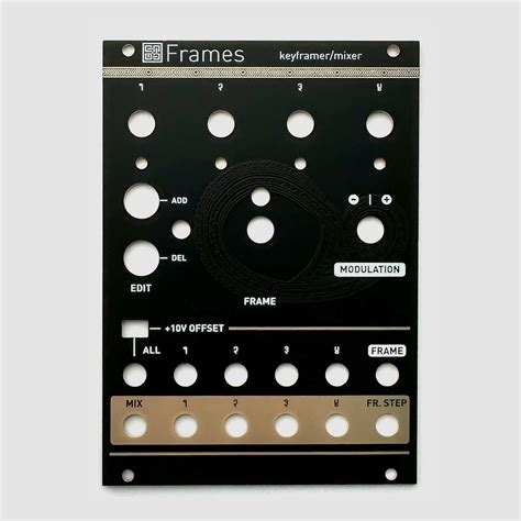 Black Panel For Mutable Instruments Frames Oddvolt Eurorack Panels