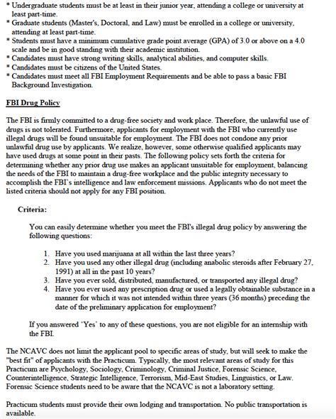 Fbi Behavioral Analysis Units Internship Opportunity George Mason Psychology Career Blog