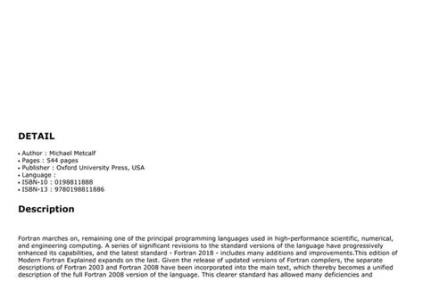 modern fortran explained incorporating fortran 2018 pdf