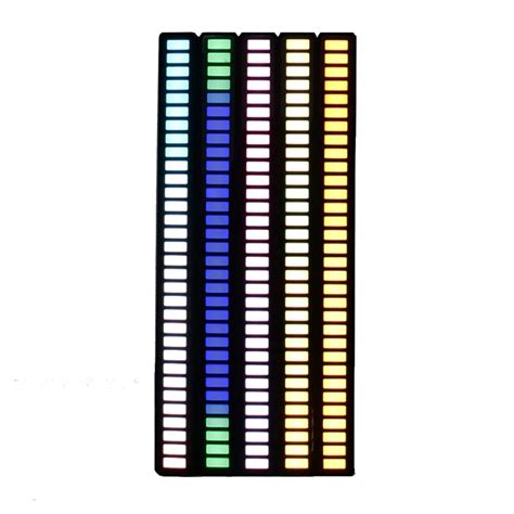 Buy RGB Music Level Lights LED Vu Meter Module Audio Spectrum Analyzer 32 Bit MIC Voice Sound