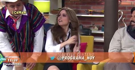 Marifer Centeno Falda Famosas Tv