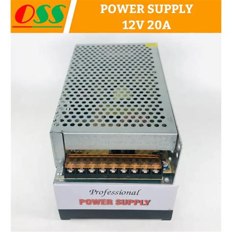 Adaptor Power Supply Switching Trafo Dc 12 Volt 20 Ampere 100 Murni Lazada Indonesia