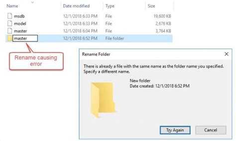 SQL SERVER Xp Create Subdir Returned Error Cannot Create A File When That File Already