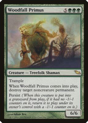 Mtg Woodfall Primus Shadowmoor 135 Ebay