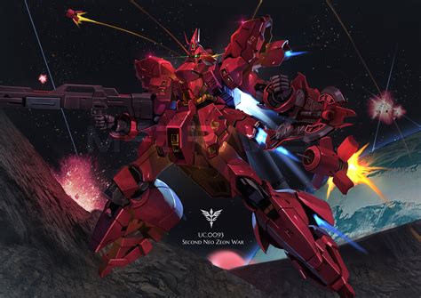 Digital Art Mobile Suit Gundam Chars Counterattack Super Robot Taisen