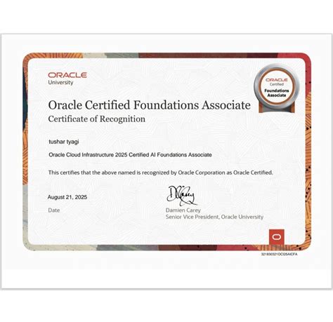 Oraclecertified Cloud Ai Careerjourney Certification Tech Success Innovation