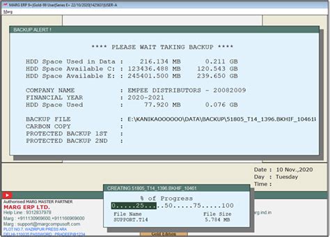 How To Take Imp Backup In Marg Erp Software