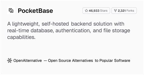 Pocketbase Open Source Alternative To Firebase Supabase And Appwrite