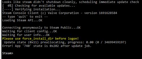 Make Force Install Dir First And Login Second Issue DioJoestar SteamCMD GUI GitHub