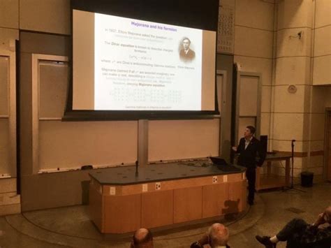 Five Years Ago Today Shou Cheng Zhang Gave His Last Colloquiam 🍀 Chiral Majorana Shoucheng