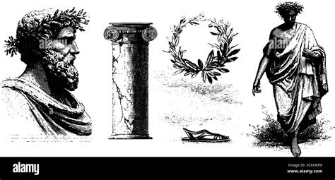 Philosophers Column Stock Vector Images Alamy