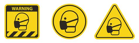 기호 착용 마스크 흰색 배경에 격리 기호 벡터 일러스트 레이션 Eps10 개념에 대한 스톡 벡터 아트 및 기타 이미지 개념 공기 오염 만화 Istock