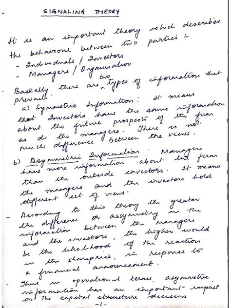 Signalling Theory Pecking Order Theory Pdf Signalling Theory Pecking Order Theory Pdf