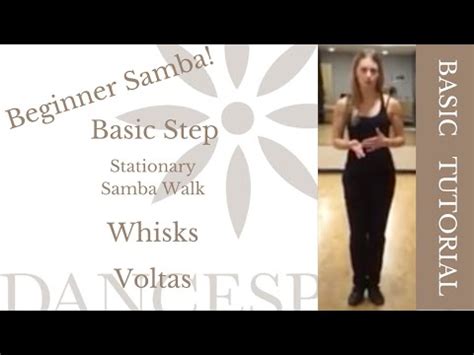 Basic Samba: Basic Step, Stationary Walk, Whisks, Voltas - YouTube