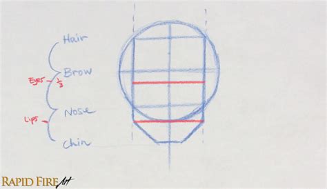 How To Draw A Face From The FRONT Loomis Method RapidFireArt