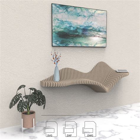 Parametric Console Lexa Router Cut Files Cnc Files Vector Files Dxf Dwg Svg Pdf Etsy