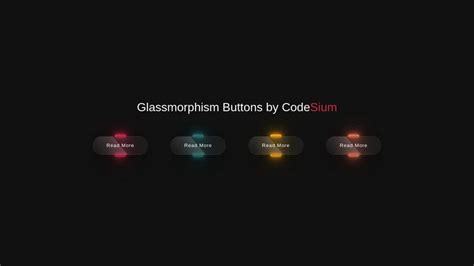 Css Glassmorphism Button