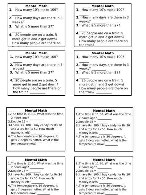Mental Math 2 Class 2 Pdf
