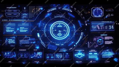 Premium Photo Abstract Technology Ui Futuristic Concept Hud Interface Hologram Elements Of