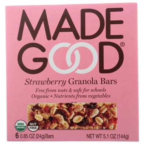 Made Good Organic Strawberry Granola Bar Fig App
