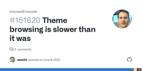 Theme Browsing Is Slower Than It Was · Issue 151620 · Microsoftvscode · Github