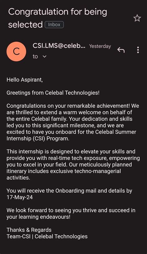 Satyam Mishra On Linkedin Internship Celebaltechnologies Careergrowth Techinternship