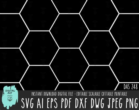 Honeycomb Pattern Svg Hexagon Background Digital Download Etsy