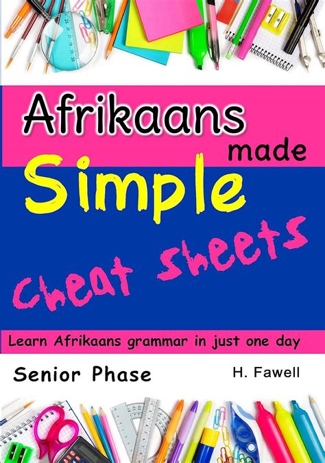 Afrikaans Cheat Sheets Afrikaans Grammar Made Simple Afrikaans Made