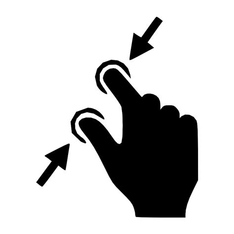 Gui Gesture Pinch Close Vector SVG Icon SVG Repo