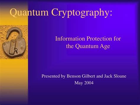 PPT Quantum Cryptography PowerPoint Presentation Free Download ID 5880380