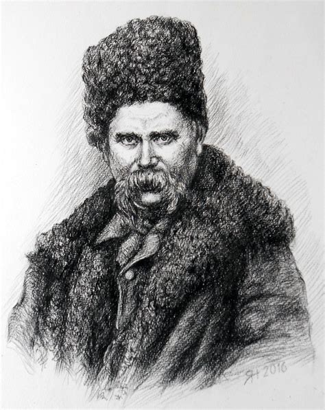 Иллюстрация Портрет Т Г Шевченко в стиле академический рисунок