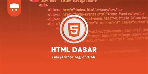 belajar html dasar 5 link anchor tag — — website belajar coding bahasa
