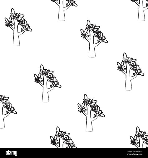 Background Of Trees Design Vector Illustration Stock Vector Image Art Alamy